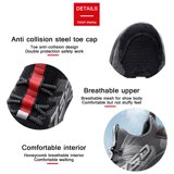 Tanleewa Anti-smash Safety Boots for Men Steel Toe Cap Work Shoe Size ...