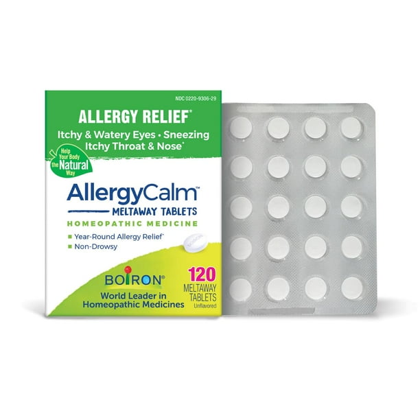 Boiron AllergyCalm Tablets, Homeopathic Medicine for Allergy Relief, Itchy & Watery Eyes ...