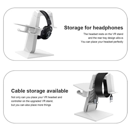 VR Stand Plastic Headset Display Holder Adjustable Mount with Pads ...