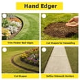 YARTTING Edger Lawn Tool, Manual Grass Edger with Half Moon Saw-Tooth ...