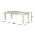 International Concepts Java Coffee Table Unfinished - Walmart.com