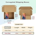 PHAREGE 25 Pack 9x6x3 Flat Shipping Boxes, Durable Corrugated Cardboard ...