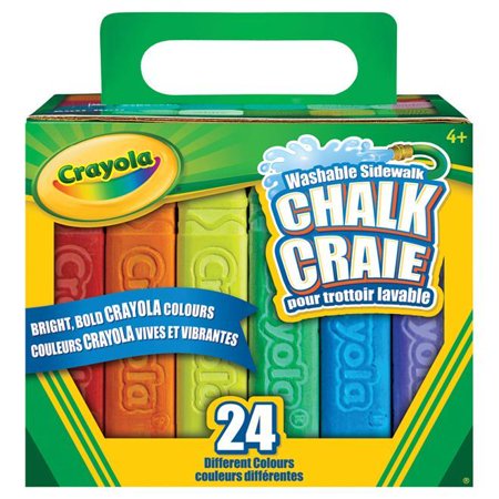 Crayola : 24 Washable Sidewalk Chalk | Walmart Canada
