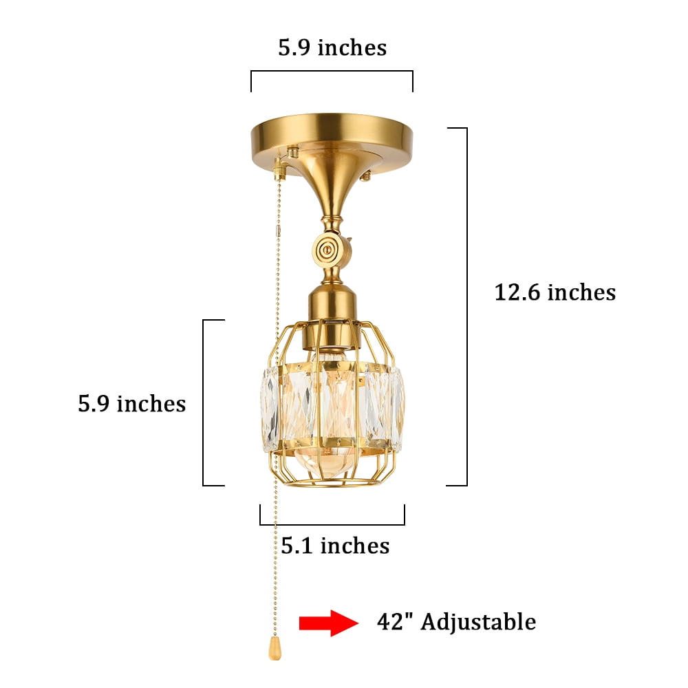 Small Ceiling Light Fixtures With Pull Chain | Shelly Lighting