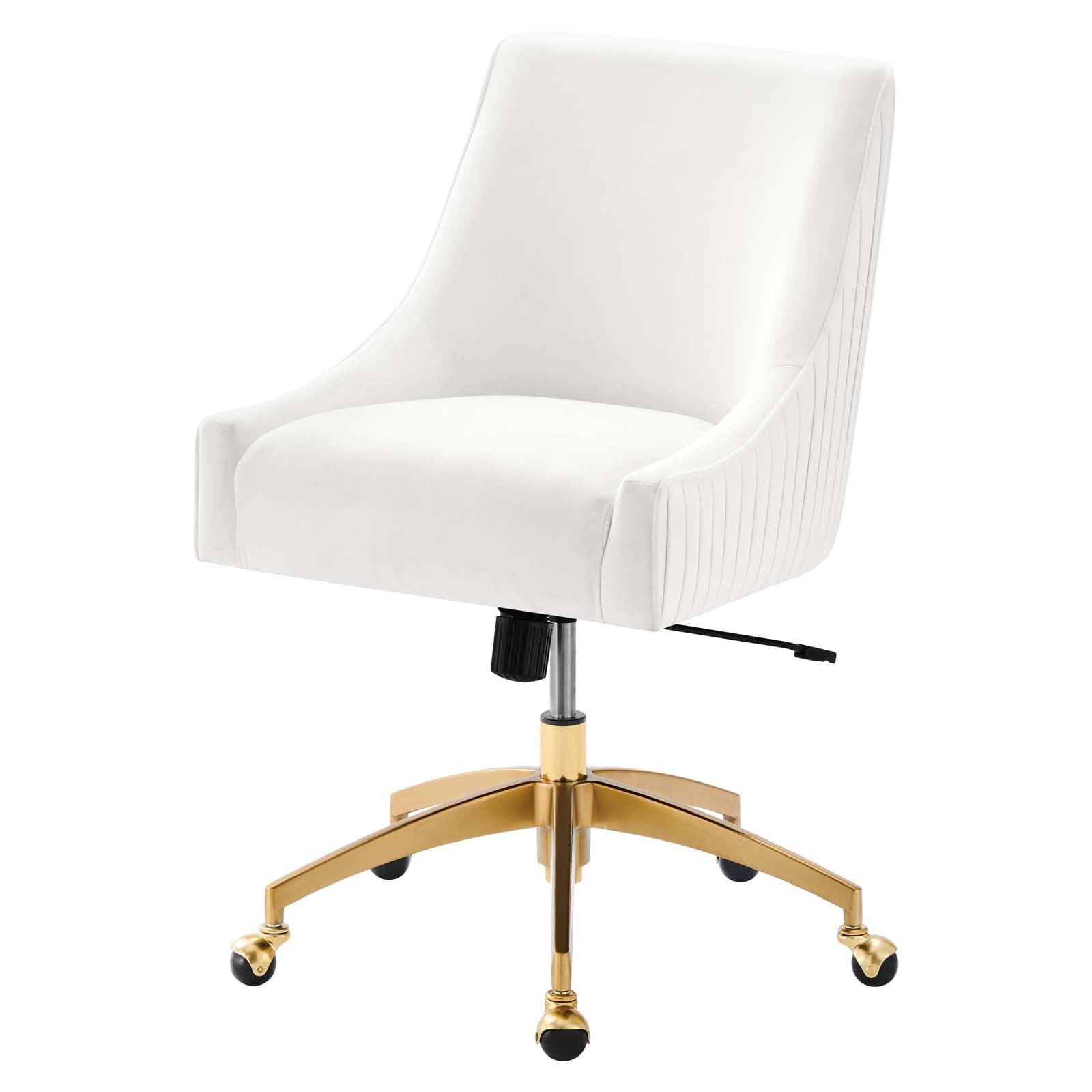 Side Dining Chair, White, Velvet, Modern Contemporary, Kitchen Room ...