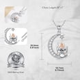 Artist Music Dance Necklaces 925 Sterling Silver Moon Necklace Artist ...