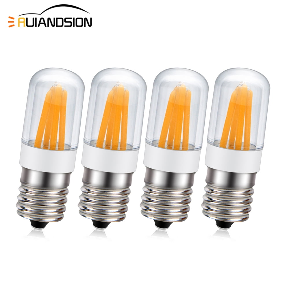 Ruiandsion 4 Pack E17 Replacement LED Bulb,200-240V Warm White Filament Edison Bulb, Small Light ...