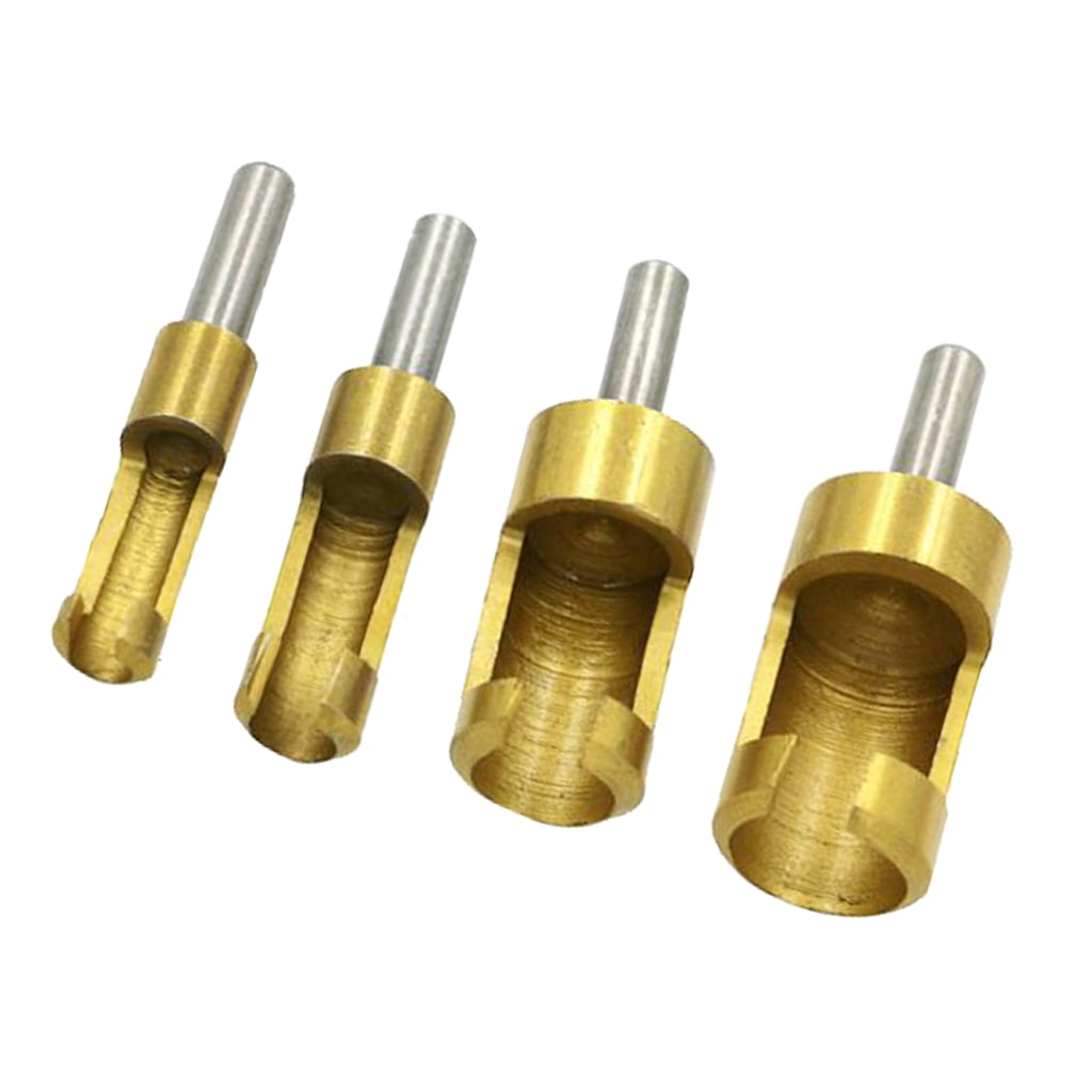 1 Set Wooden Plug Cutter Drill Bit Bored Hole Wood Tenon Arbors ...