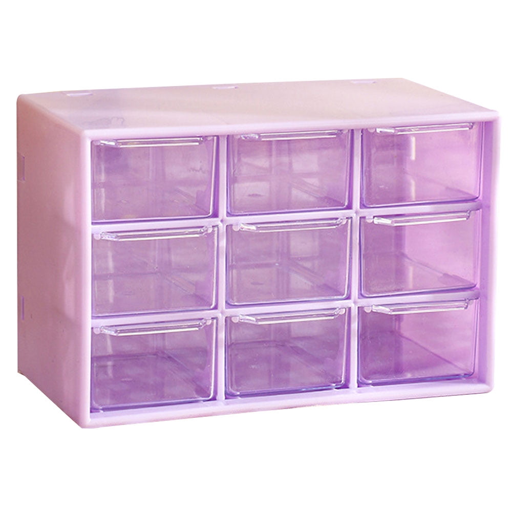 Desktop Crafts Storage Box with Removable Mini 9 Drawer Bracket for ...