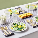 Walmart 80-Pack Citrus Fruit Theme Disposable Paper Plates, Ideal for ...