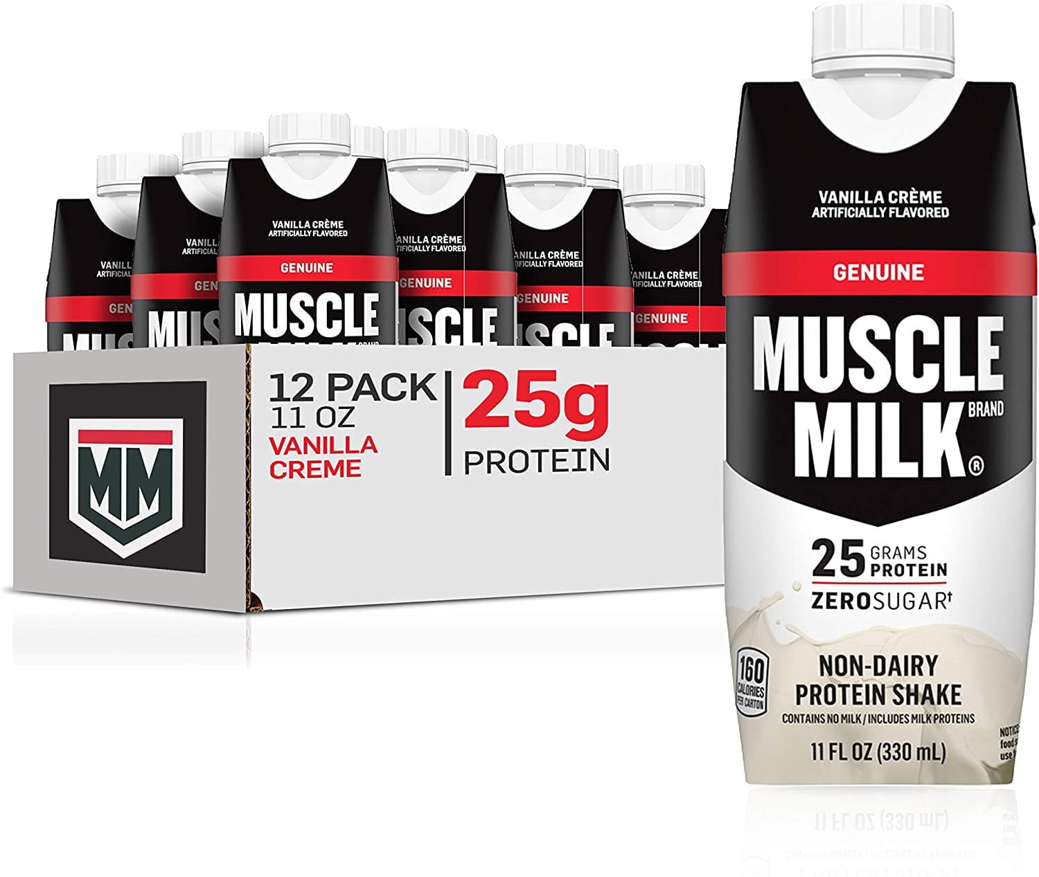 Buy Muscle Milk Genuine Protein Shake, 25g Protein, Vanilla Creme, 11 ...