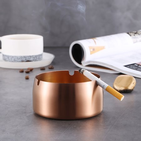 Great Value, Stainless Steel High Temperature Drop Round Design Ashtray ...