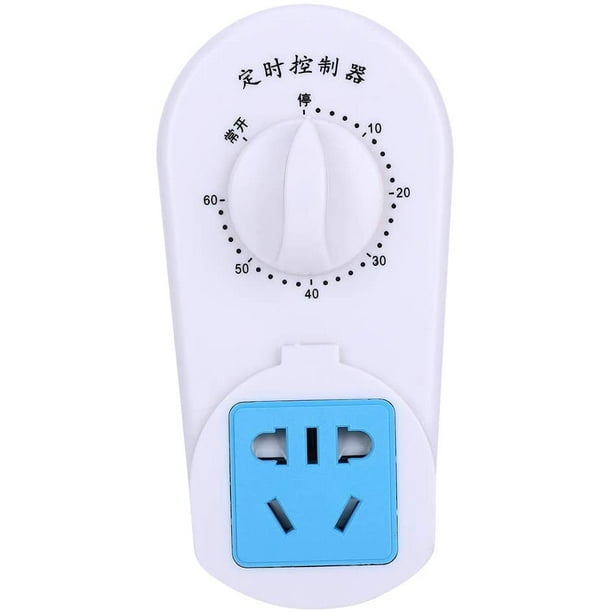 Mechanical Outlet Timer, AC 220V 10A Pump Timer Mechanical Time Switch Countdown Control Socket ...
