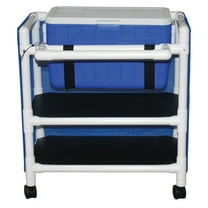 MJM International 810-2 Hydration / Ice Chest Cooler Cart with Storage ...