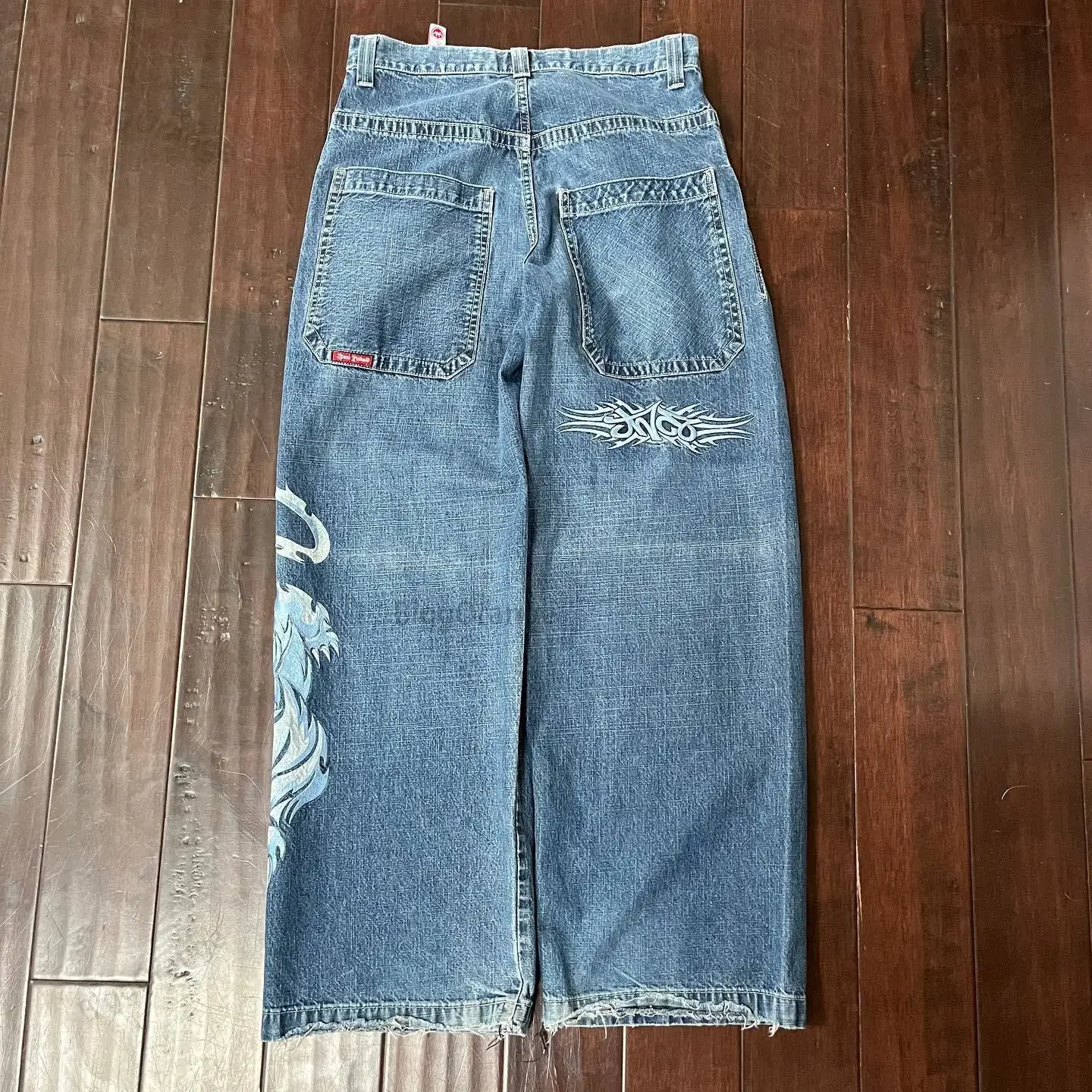 Click here for Luhan Jnco Jeans Y2k Harajuku Hip Hop Tiger Graphi... prices