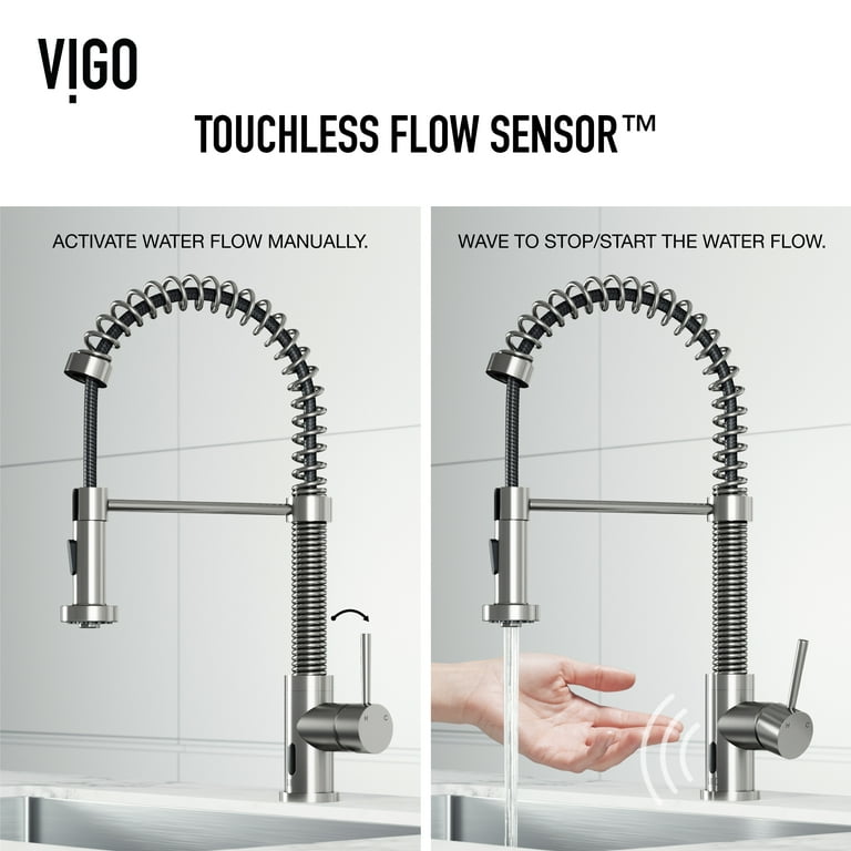 Vigo Edison Singlehandle Pulldown Sprayer Kitchen Faucet Pull Down