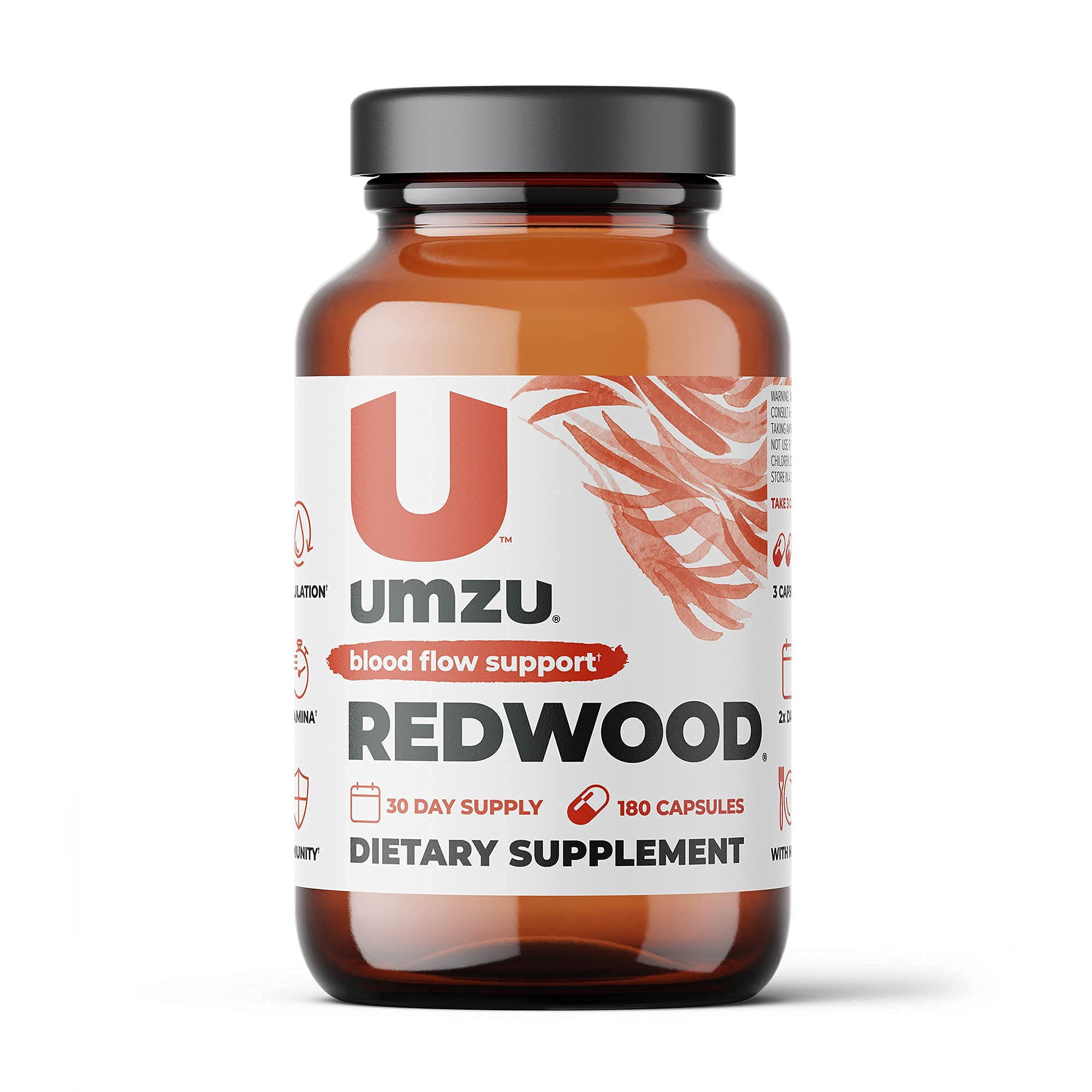 UMZU Redwood Nitric Oxide Supplement | Natural Blood Flow Support with ...