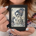 Cute Siberian Husky Mom Tarot Card Skeleton Husky Mama Dog Coffee Mugs ...