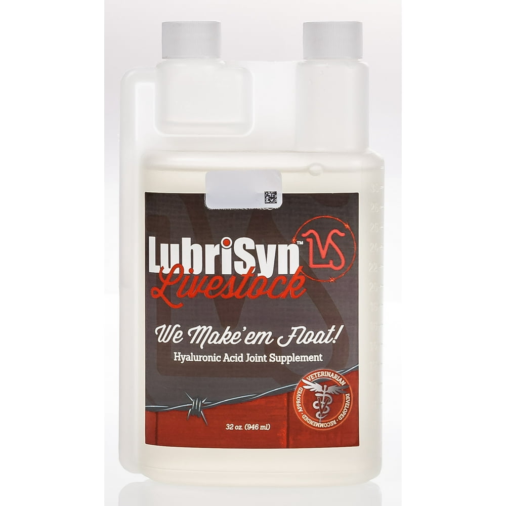 Halstrum Lubrisyn Livestock Joint Fluid Quart Hyaluronic Acid Odorless ...