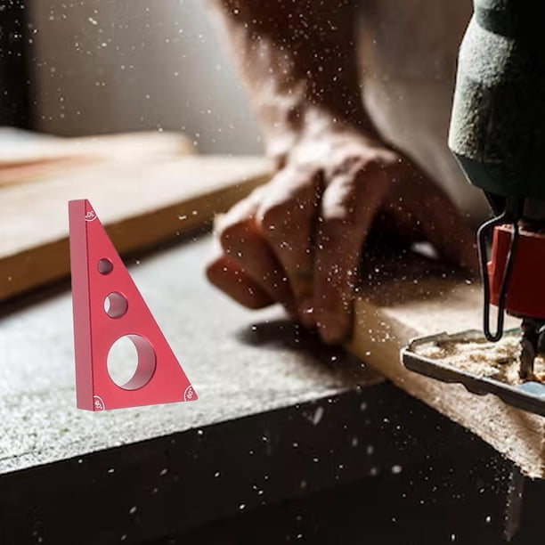 Regla de ángulo triangular para carpintería, bloque de ángulo ...