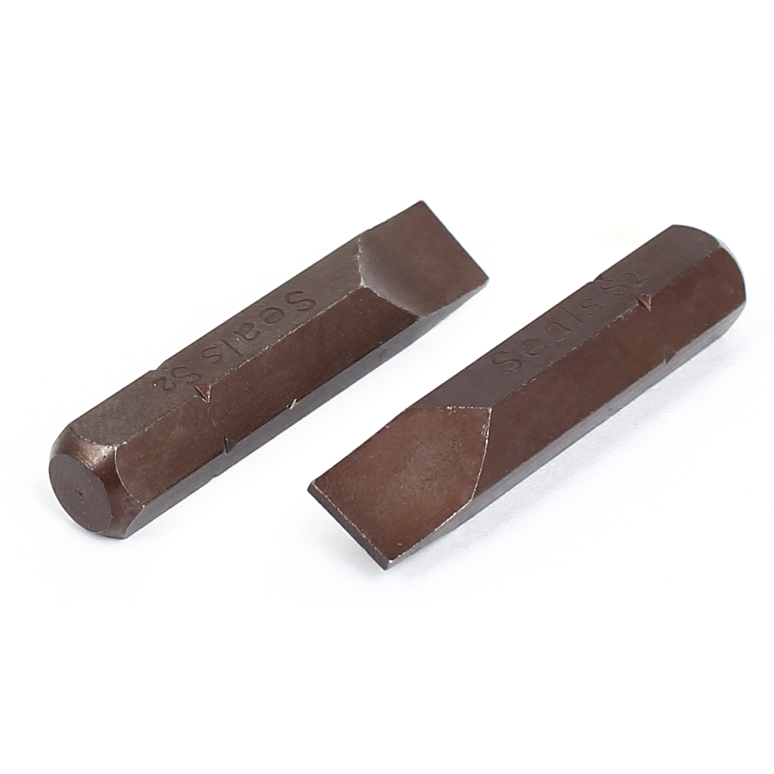 38mm Length 8mm Tip 5/16" Shank Slotted Flat Head Screw Driver Bit 2 ...