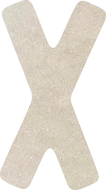 Wood MDF Letter X, Craft Alphabet 20'' Small Home Décor, Rawles ...