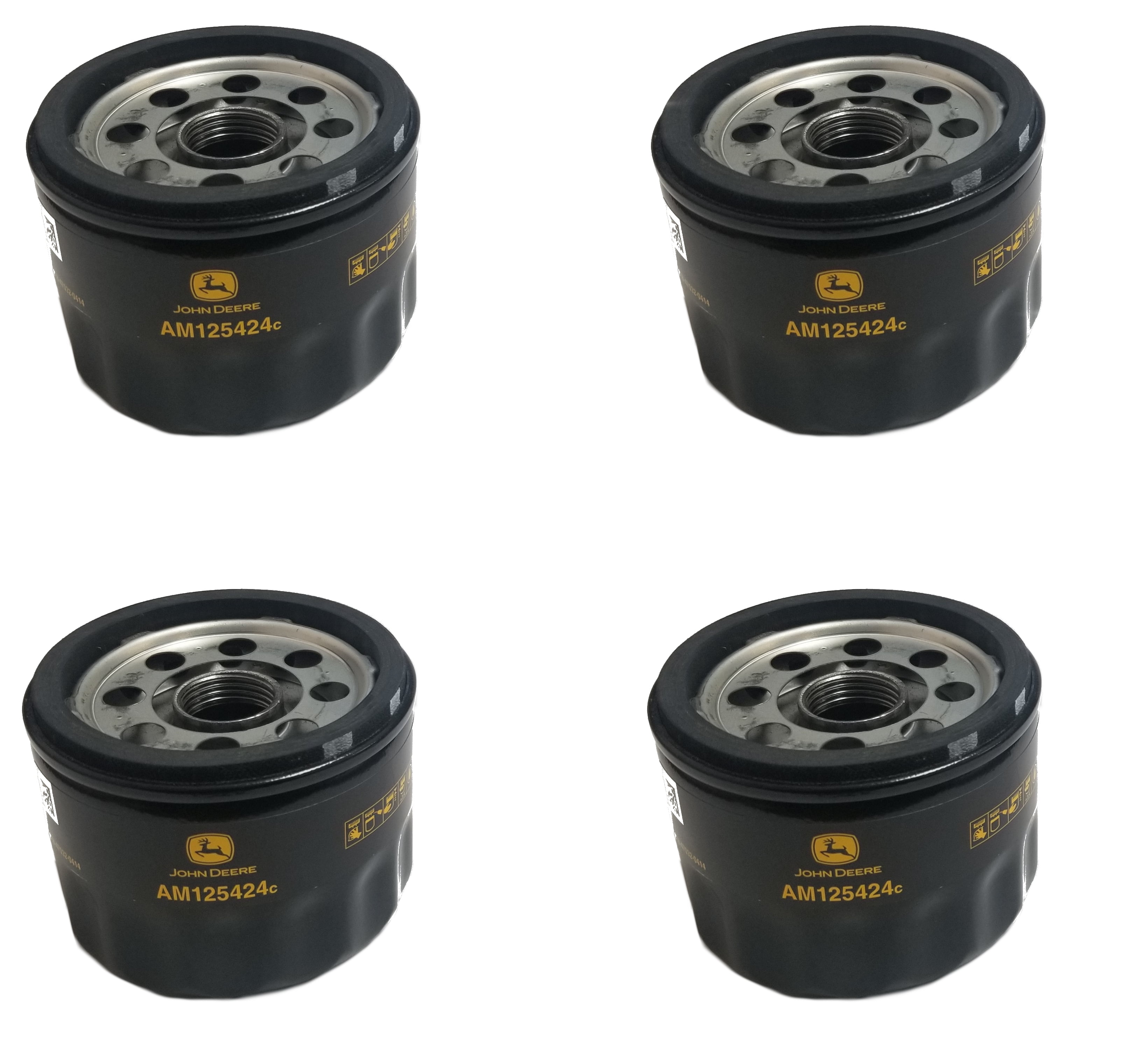 John Deere OEM Oil Filter #AM125424 (4-Pack) - Walmart.com