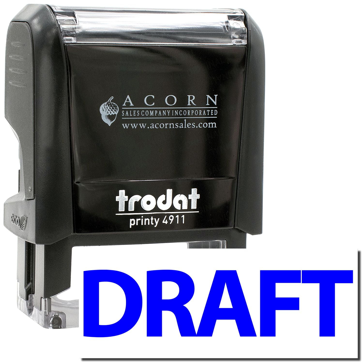 Self-Inking Bold Draft Stamp, Trodat Printy 4911, Press and Print ...