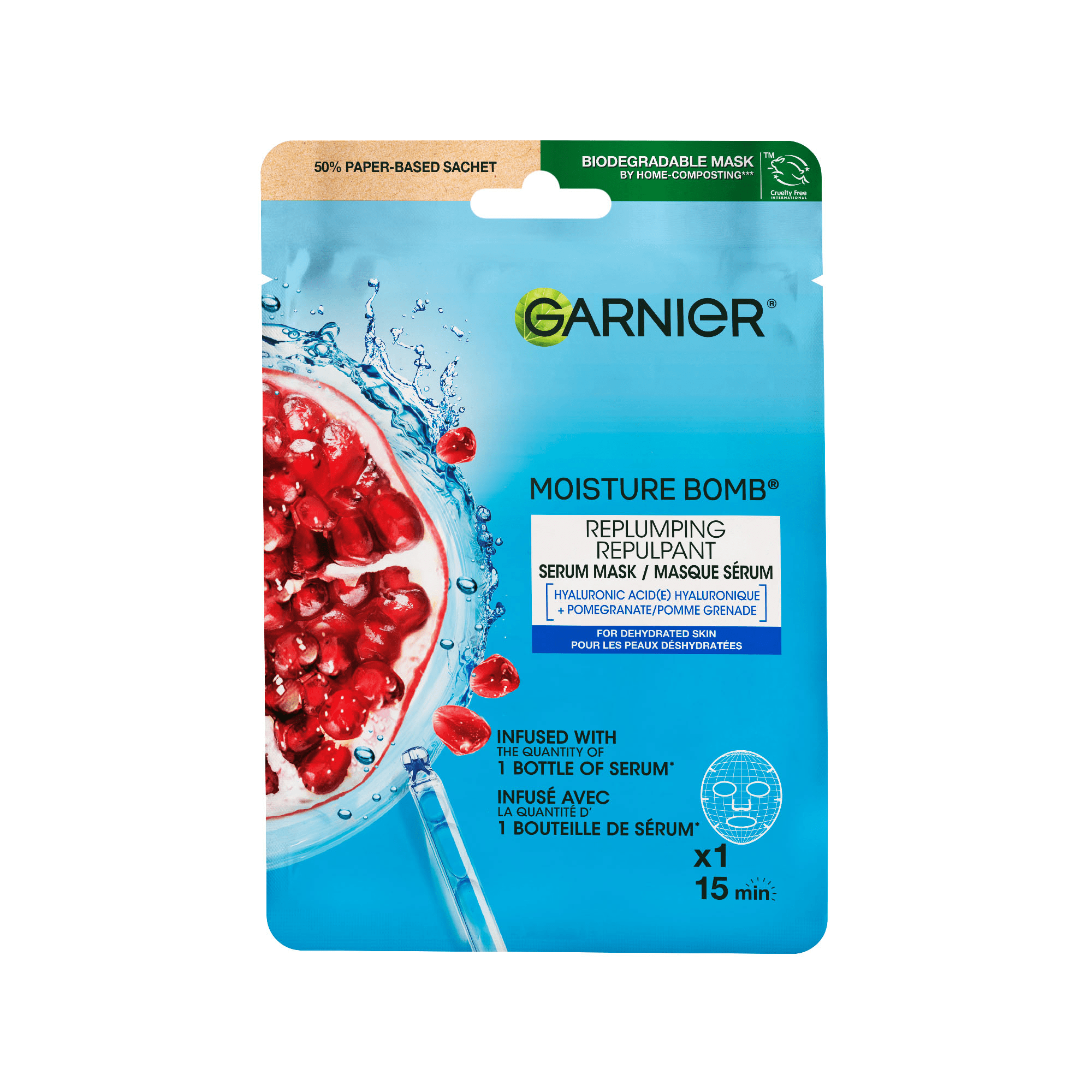 Click here for Garnier Moisture Bomb Replumping Serum Mask  Hyalu... prices