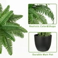 Artificial Fern Potted Plant Faux Boston Fake Fern Bush Plant in Pot ...