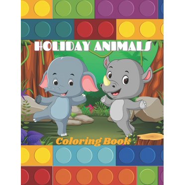 SUPER CUTE ANIMALS - Coloring Book For Kids: Sea Animals, Farm Animals ...