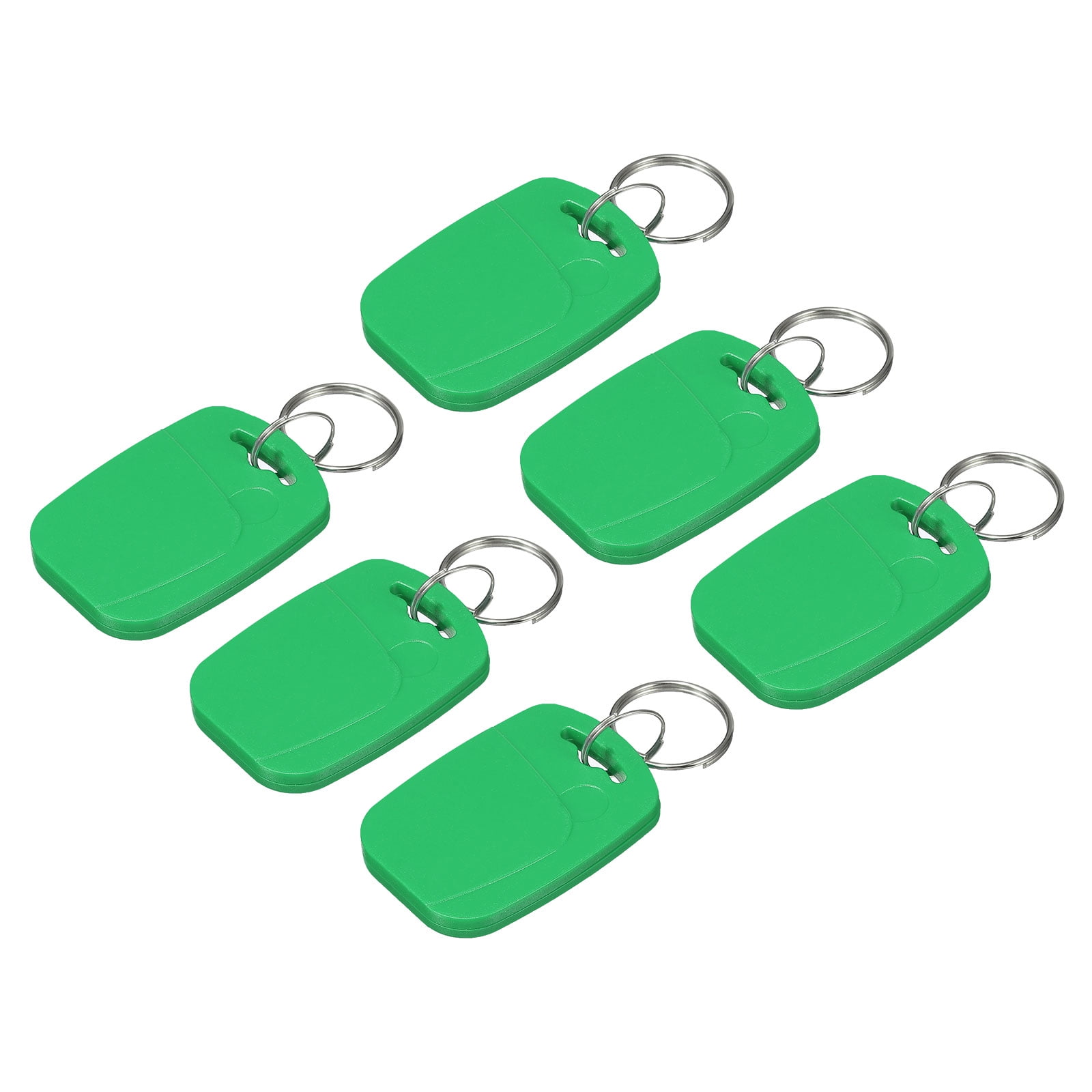 Uxcell 13.56MHz M1 Read Only RFID Proximity IC Key Fobs Smart Tag Green ...
