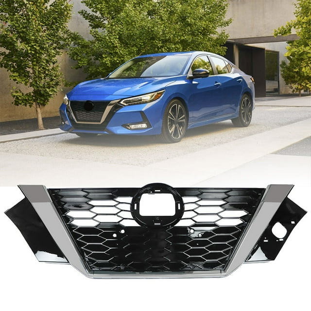 Labwork Front Bumper Upper Grille Assembly for Nissan Sentra Grill 2020 ...