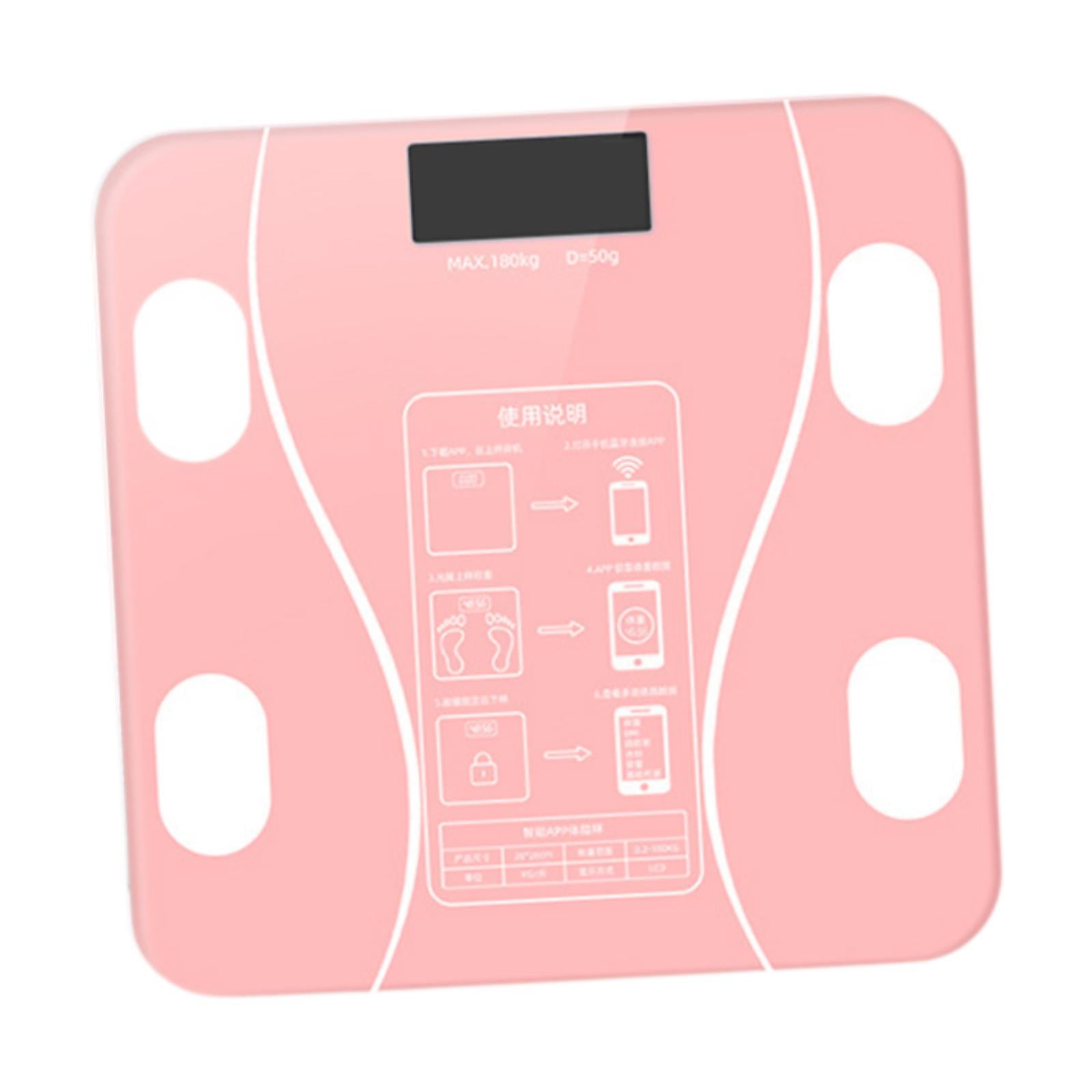 Báscula corporal Báscula de baño 26x26cm Báscula inteligente de vidrio ...