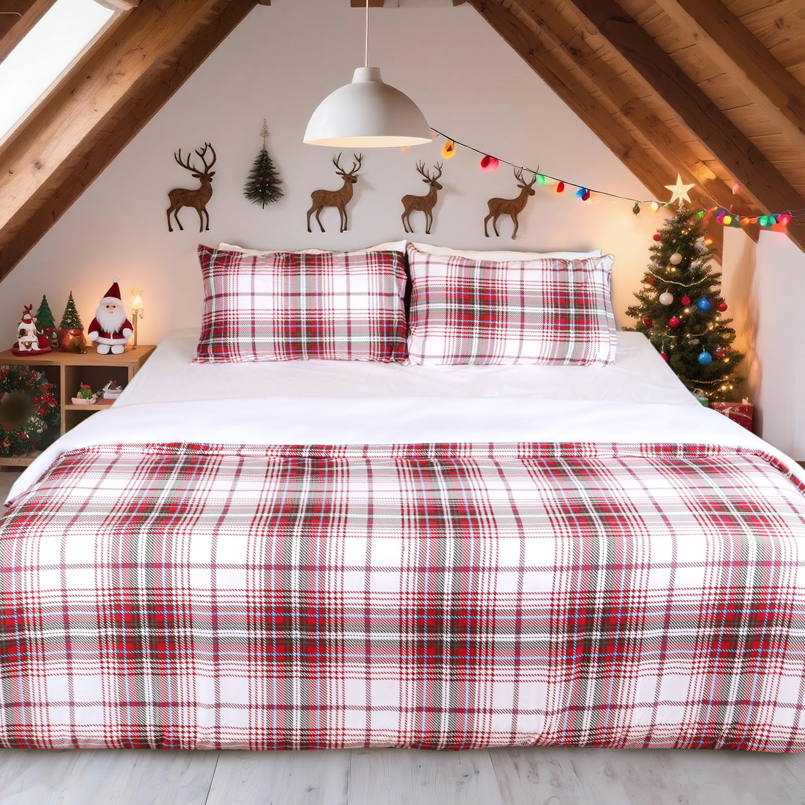 Click here for Hitime 100 Polyester Printed Christmas Duvet Cover... prices