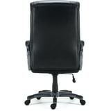 STAPLES Lockland Bonded Leather Big Tall Executive Office Chair, Black ...