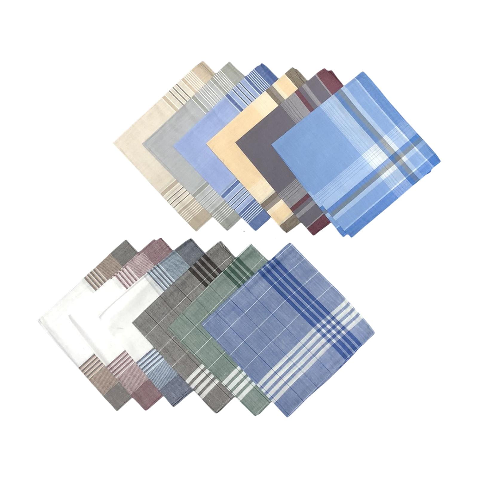 Click here for Lionlar Mens Cotton Handkerchiefs Plaid Handkerchi... prices