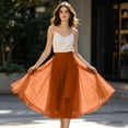 Boyscolos Long Flowy Skirts for Women Boho Maxi Tulle Skirt Ladies High ...