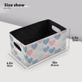 2 Pcs Foldable Felt Storage Bins Decorative Fabric Organizer Baskets ...