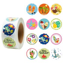 BeYumi 500 Pcs Woodland Animal Roll Stickers for Kids Party Favor Baby ...