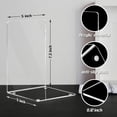 Acrylic Bookends for Shelves, 12 Pcs Clear Book Ends Heavy Books ...