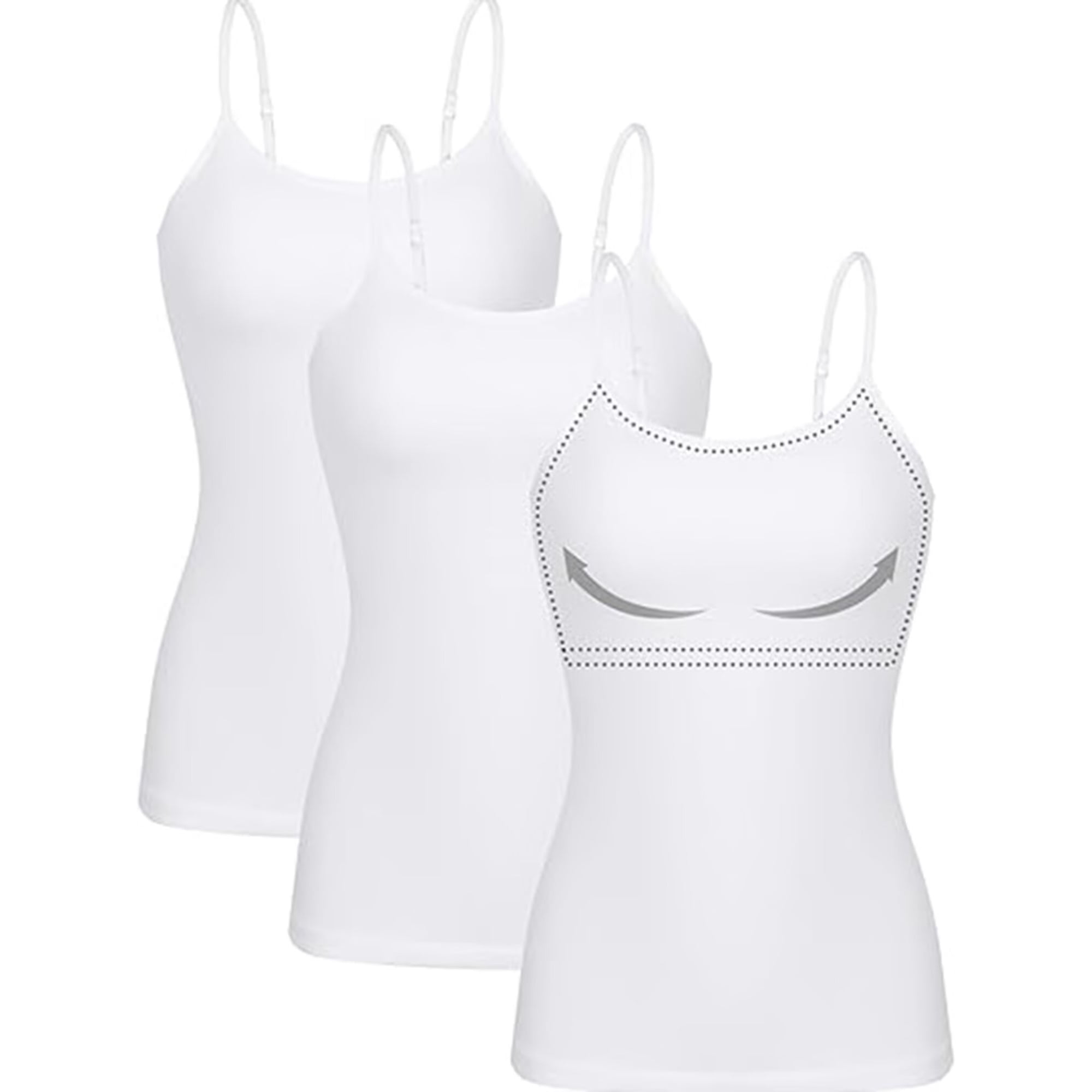 Click here for Charmo Womens 3-Packs Cotton Scoop Neck Tank Tops... prices