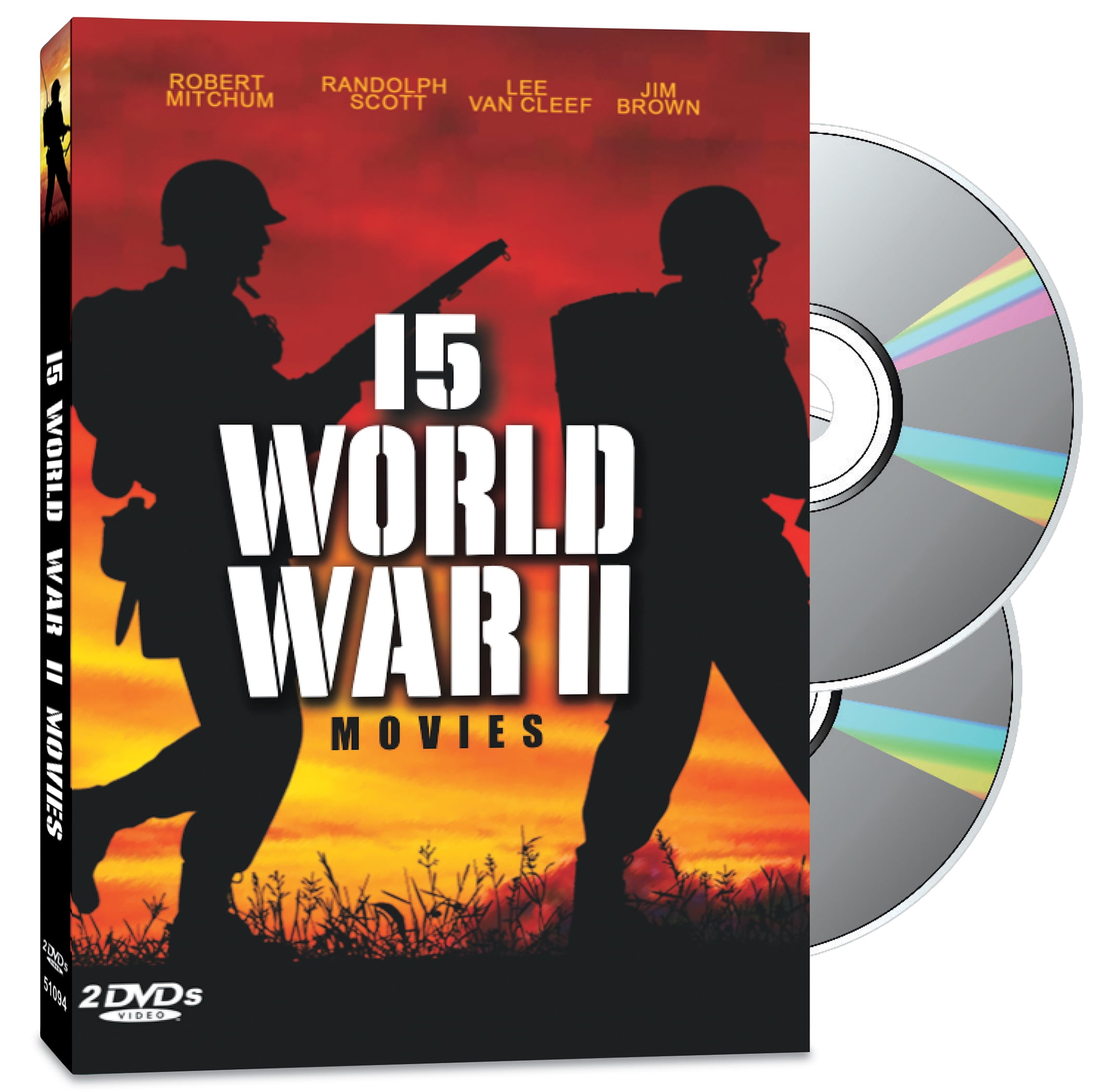 Collections Etc 15 World War II Movies 2-Piece DVD Set - Walmart.com