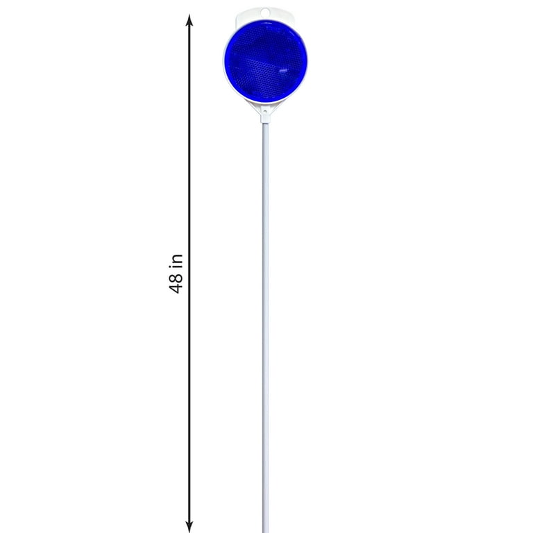 Blue Reflector Driveway Marker