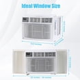 12,000 BTU Window Air Conditioner with Remote, 3 Modes & Sleep Mode ...