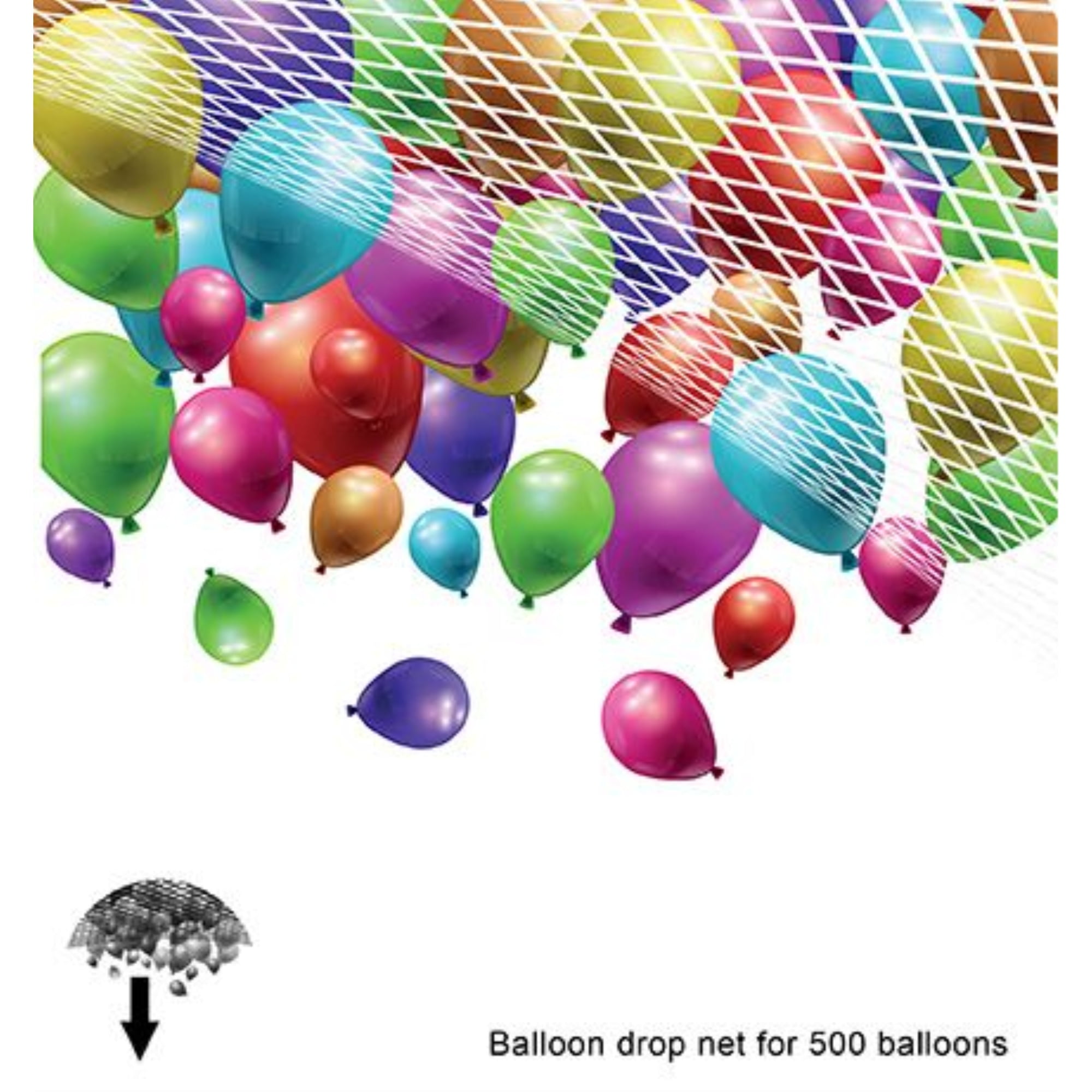 Balloon-Accessory-Net Drop-500 - Walmart.com