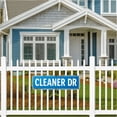 Cleaner Themed Metal Sign 16x4 Inches "CLEANER DR" for Office, Home ...