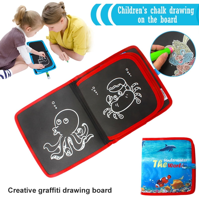 Amerteer Portable Kids Drawing Pad, Erasable Craft Kids Art Supplies ...