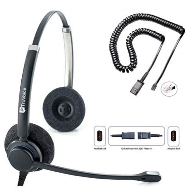 Professional HD-150 Double Ear Headset with Noise Canceling Microphone ...