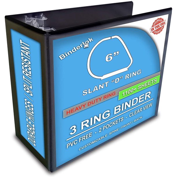 3 Ring Binder, Professional D Ring Binder, Presentation Folder 8.5 x 11 ...